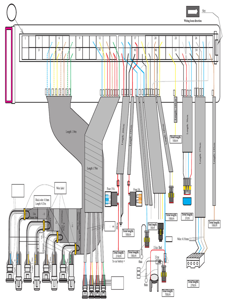 Wiring Diagram Tec2 4cyl | PDF | Electric Power | Equipment