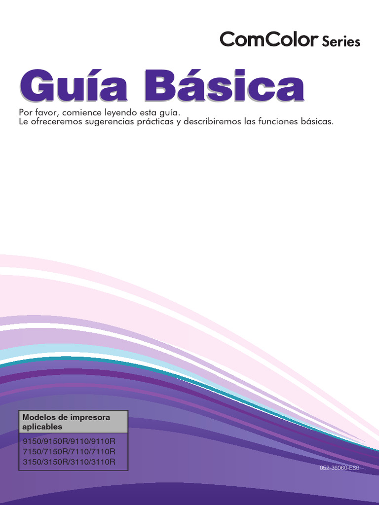 Guia Usuario Comcolor 9150 | PDF | Pantalla táctil | Impresora ...
