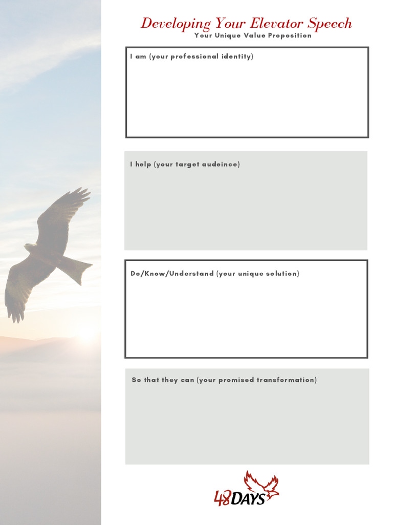 Elevator Speech | PDF