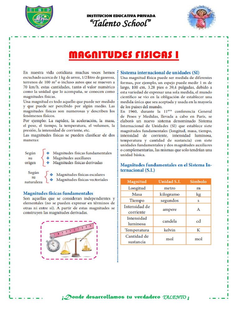 Magnitudes Fisicas I 2do de Sec | PDF