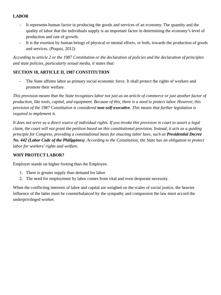 Labor | PDF