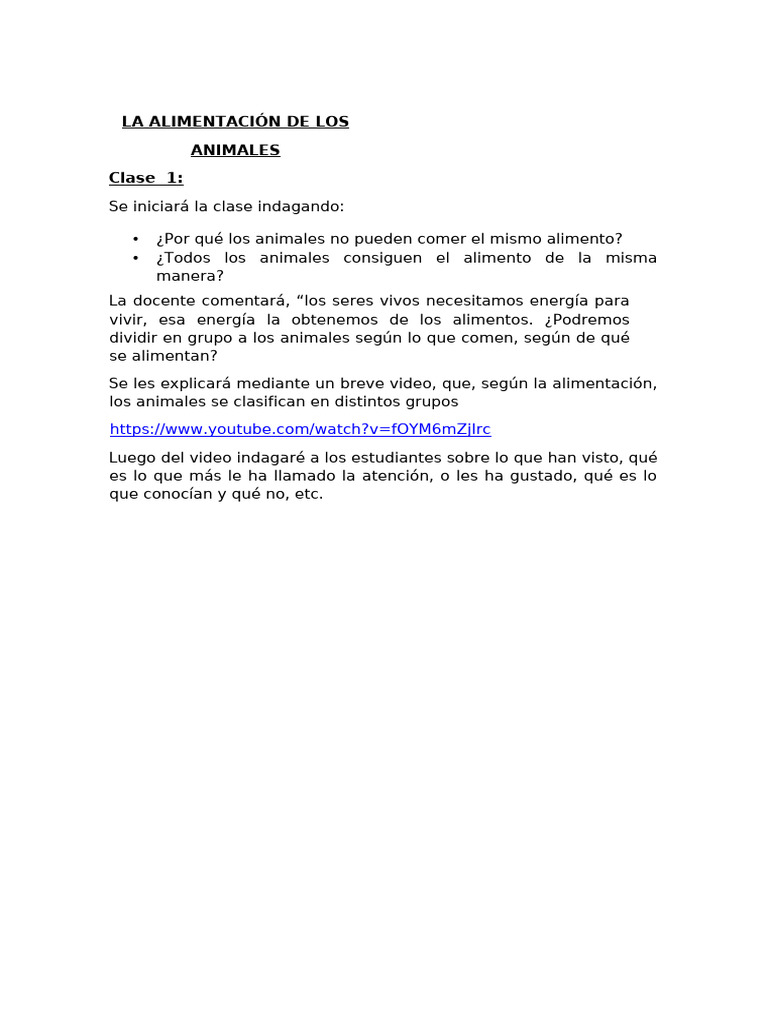 Clasificación de la Alimentación Animal | PDF | Boca | Aves