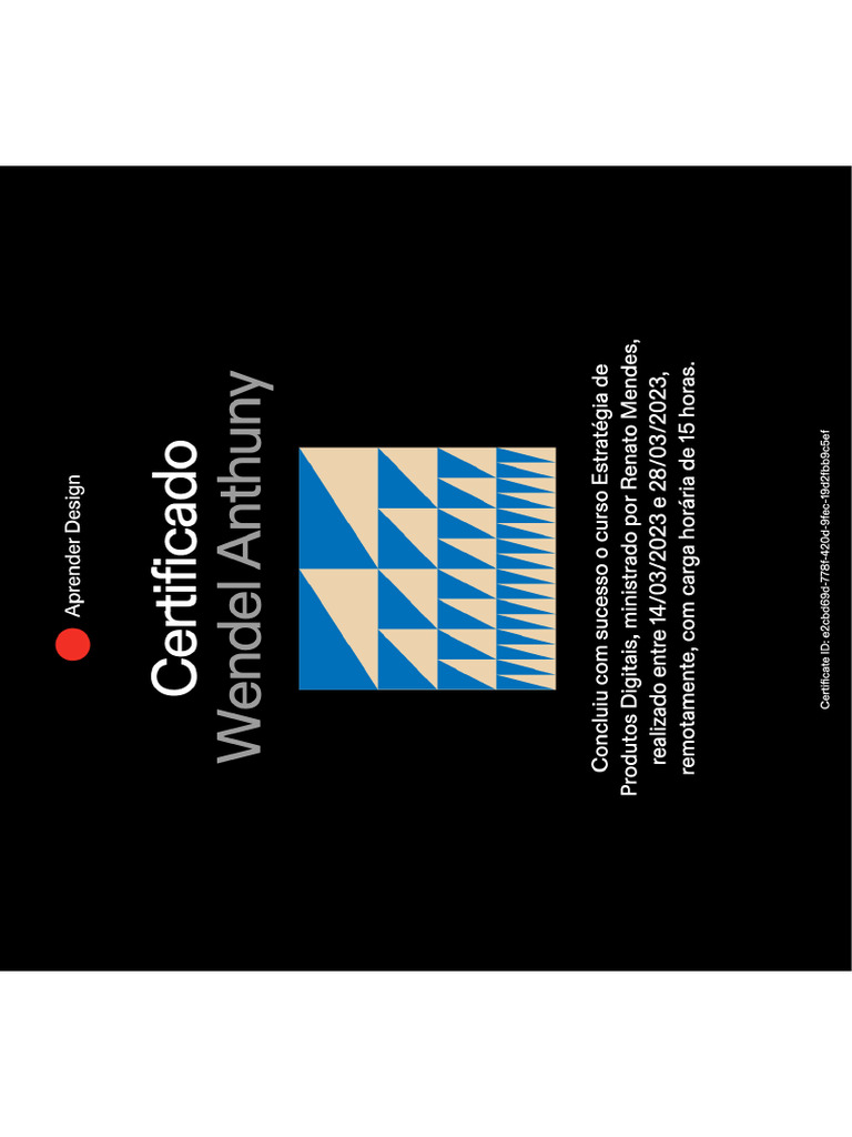 Alune Certificate - PNG | PDF