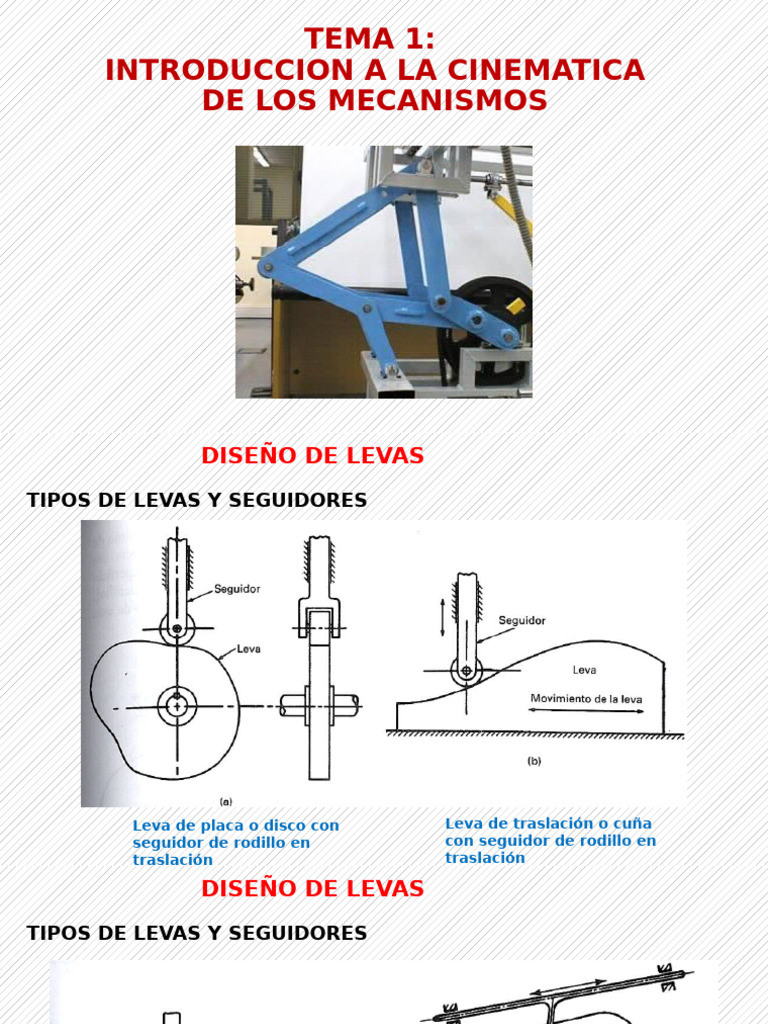 TEMA 6_Diseño de Levas | PDF | Aceleración | Cinemática