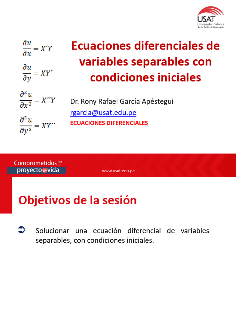 Edo de Variable Separable Ci | PDF | Ecuaciones | Ecuaciones diferenciales
