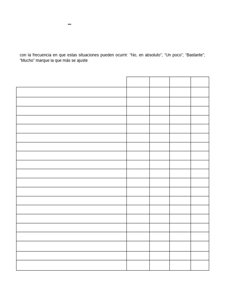 Inventario de Autovaloración IDERE | PDF