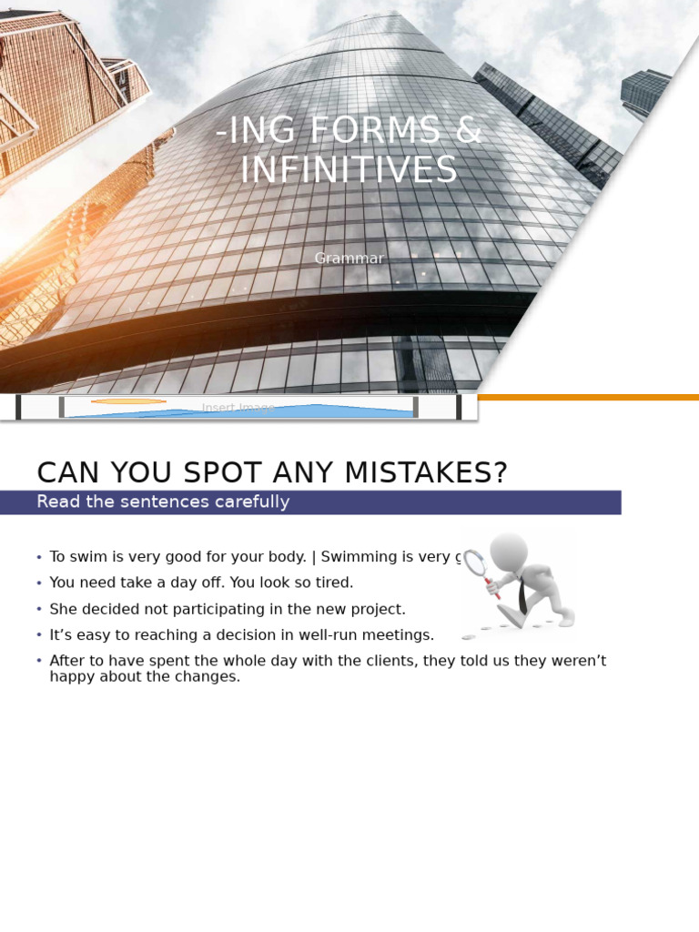 Understanding -ing Forms and Infinitives | PDF | Verb | Subject (Grammar)