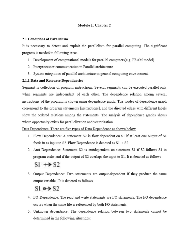 15CS72 ACA Module1 Chapter2Final | PDF | Computer Network | Parallel Computing