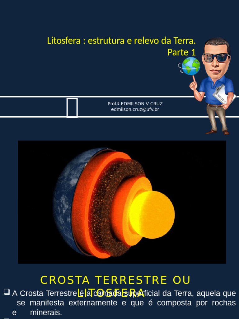 Estrutura - Geologica - Da - 1 ANO | PDF | Crosta (Geologia) | Terra