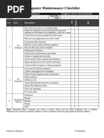 Computer Repair Checklist Template | PDF | Personal Computers ...