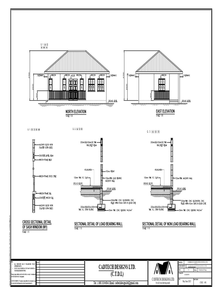 CSEC Technical Drawing Paper 2 Solutions | PDF | International ...