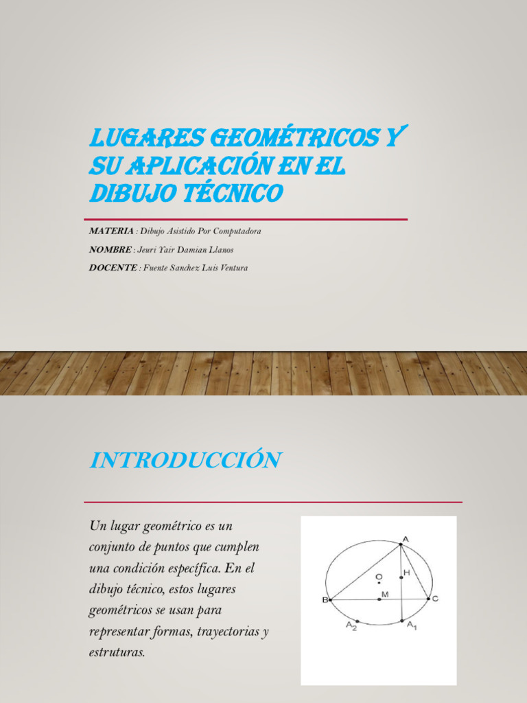 Lugares_Geometricos_Dibujo_Tecnico_Completo_JEURI YAIR DAMIAN LLANOS | PDF | Geometría | Elipse
