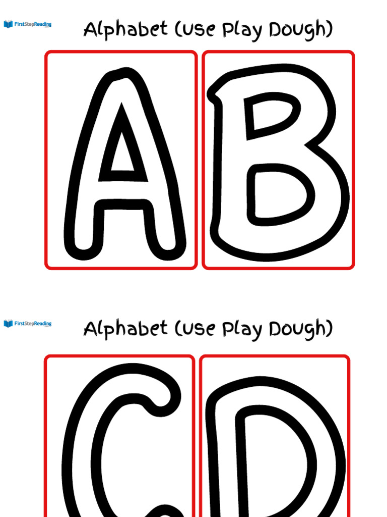 Alphabet Play Dough Mat | PDF