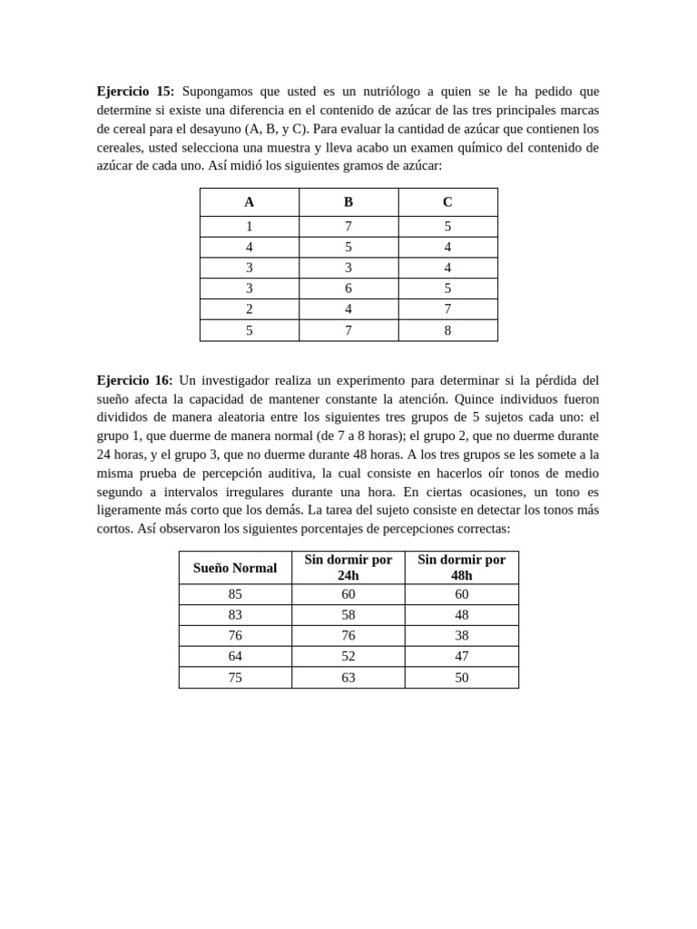 ejercicios spss | PDF