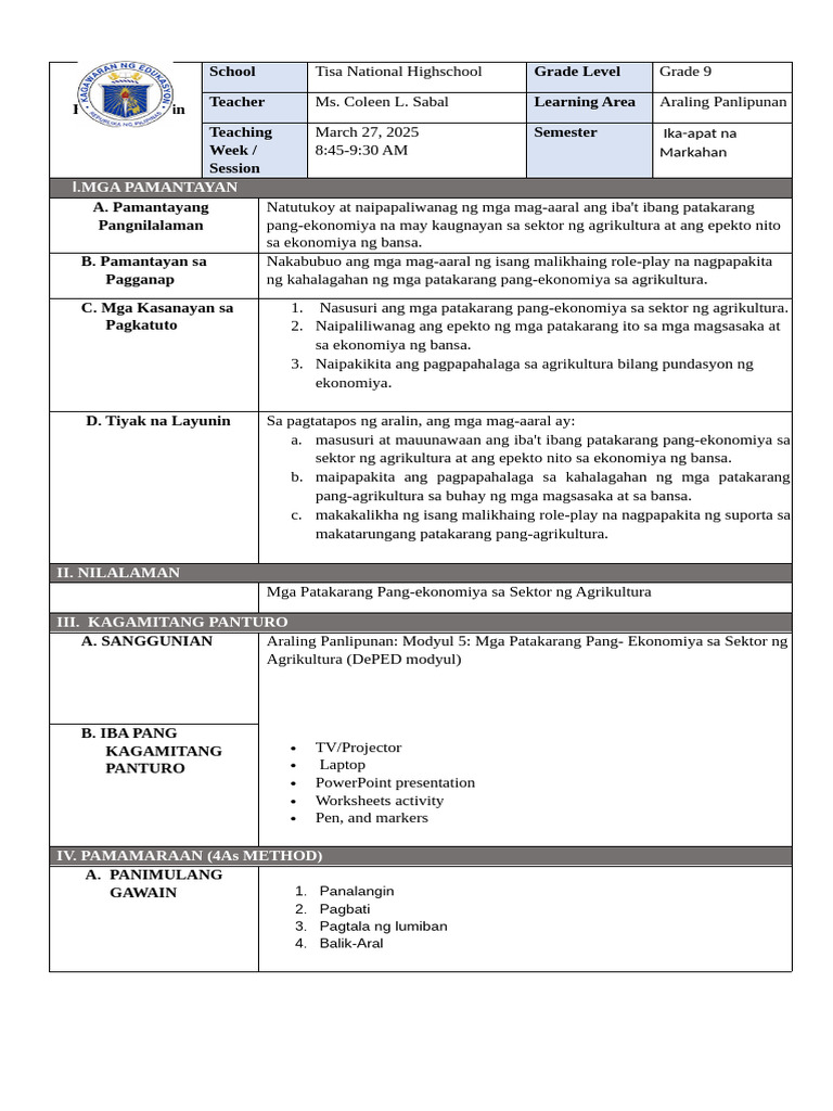 Final DLP Sabal | PDF