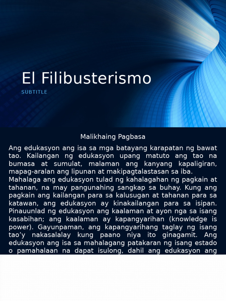 El Fili Aralin 14 | PDF
