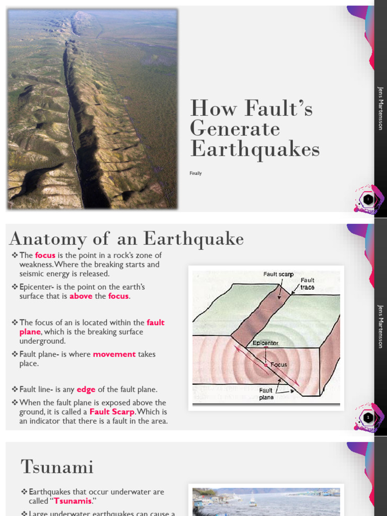 Cracks On Earths's Surface | PDF | Fault (Geology) | Earthquakes