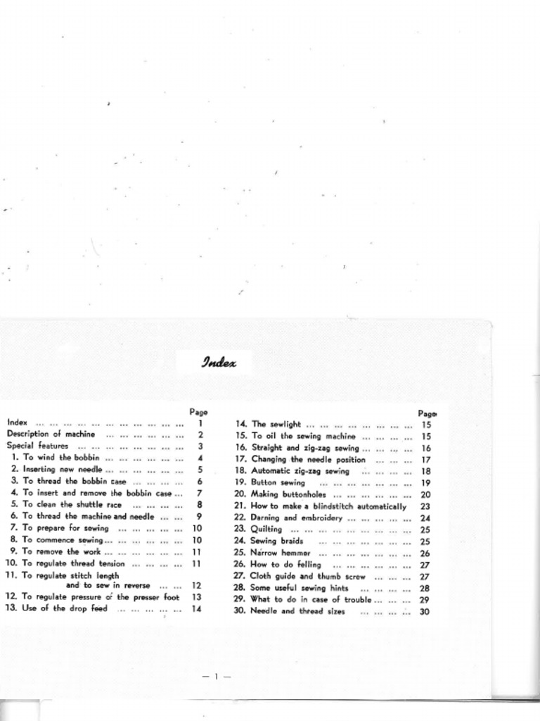 SewMor Automatic 990 Sewing Machine Instruction Manual | PDF