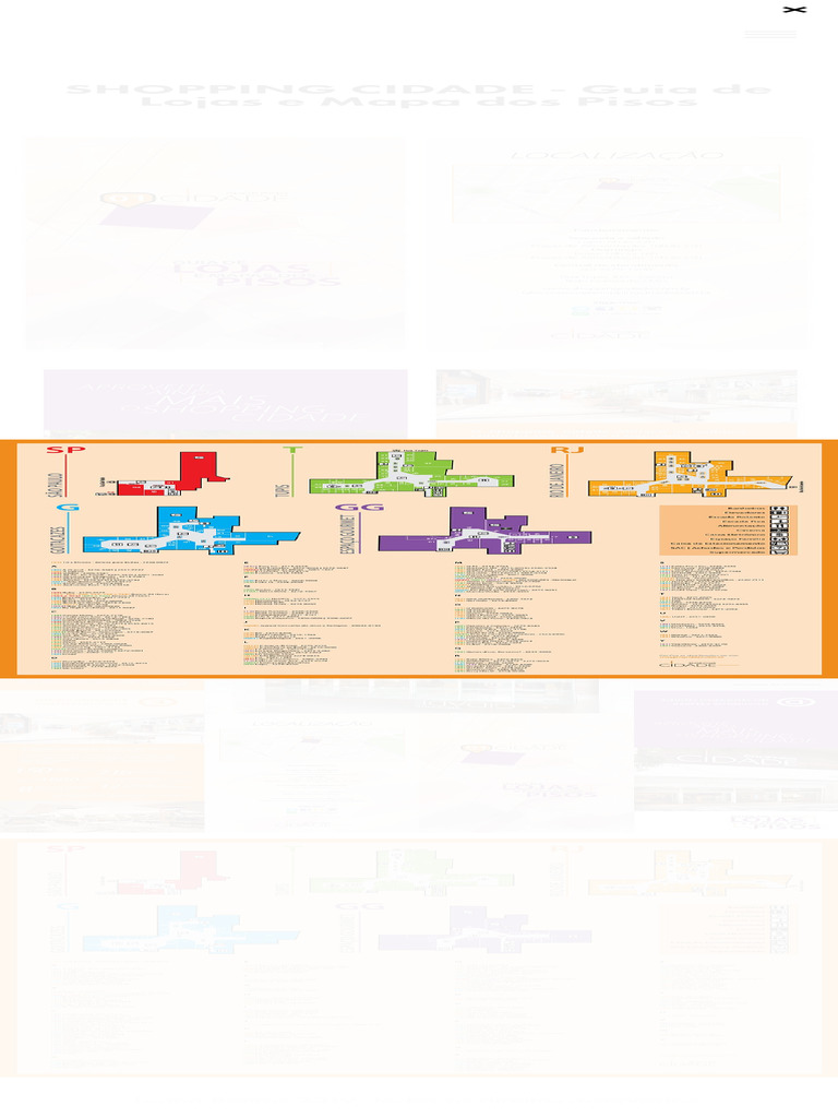 Luana Ramos - SHOPPING CIDADE - Guia de Lojas e Mapa Dos Pisos | PDF