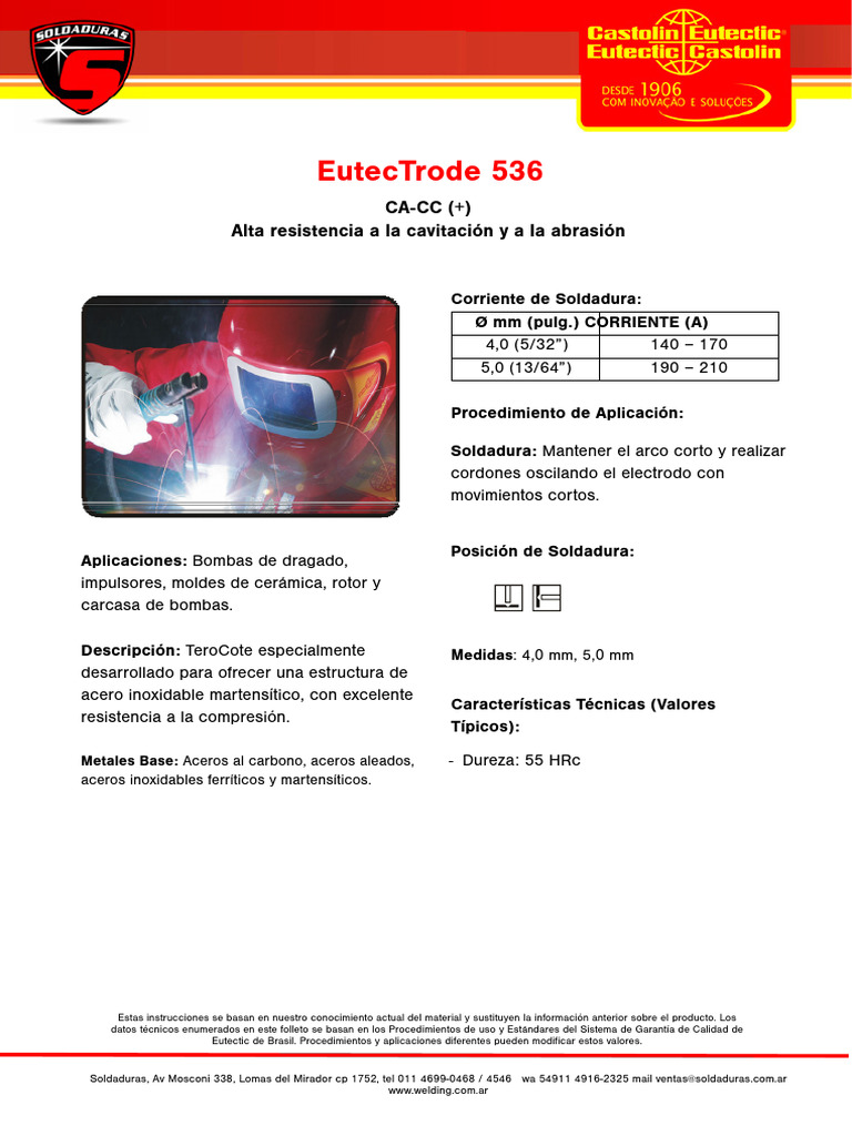 Eutectrode 536 | PDF