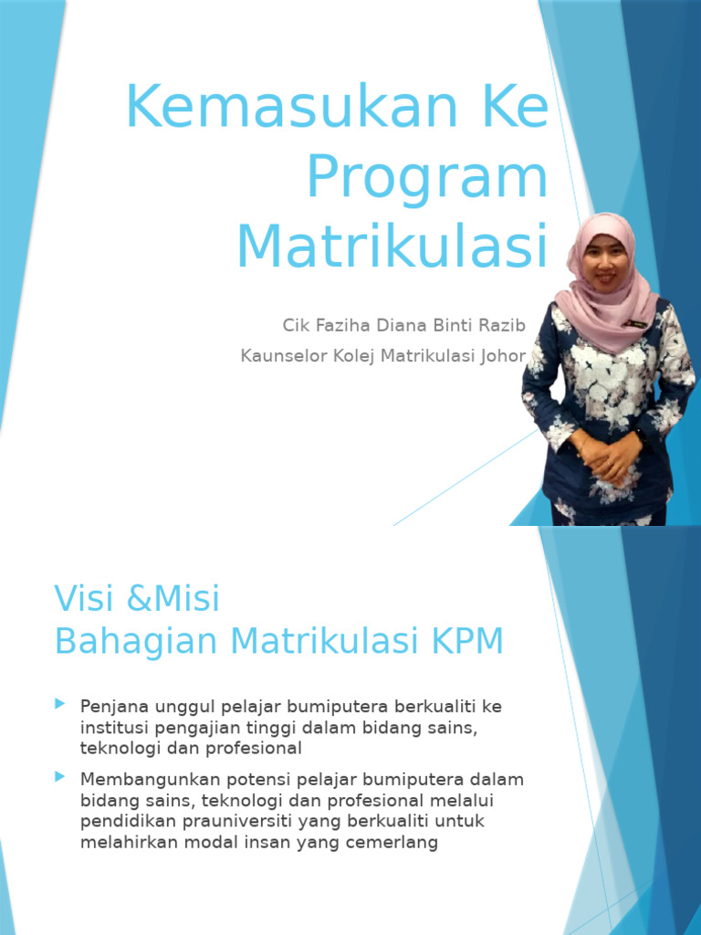 Kemasukan Ke Program Matrikulasi zie | PDF