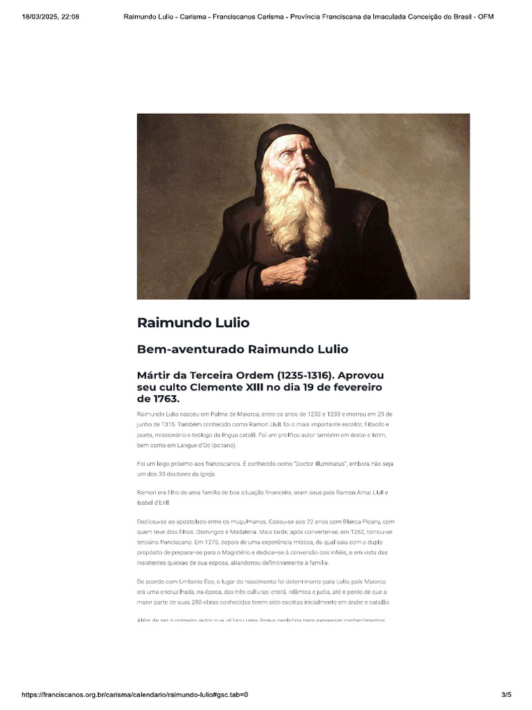 Raimuon Lulio | PDF