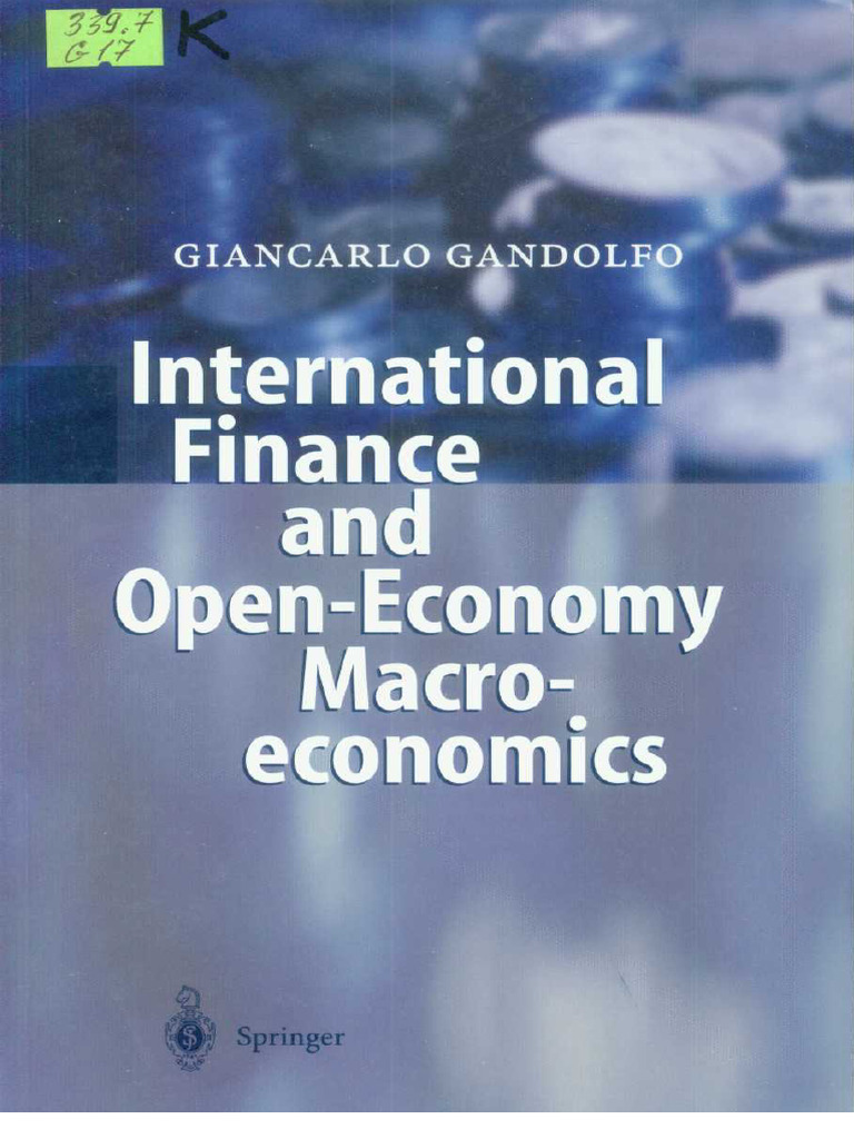 Gandolfo - International Finance and Open-Economy Macroeconomics | PDF