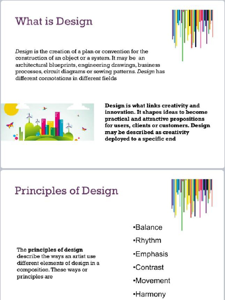 Lesson 5 Apply The Principles of Design and Color Harmonies | PDF