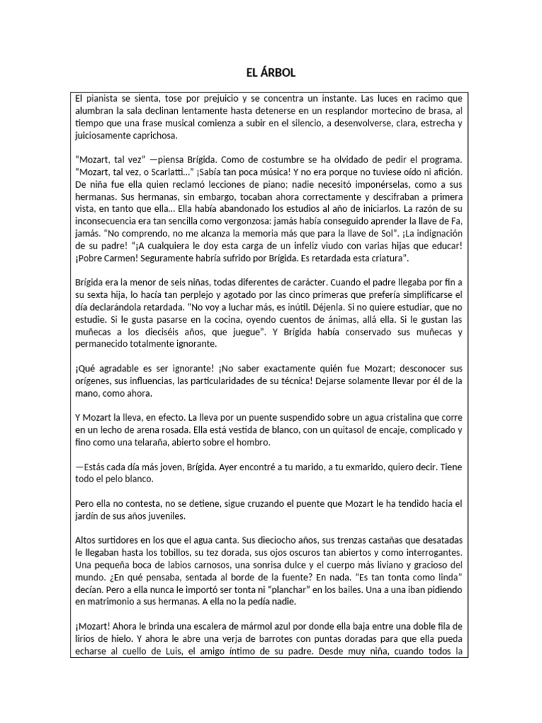 Cuento El Arbol | PDF