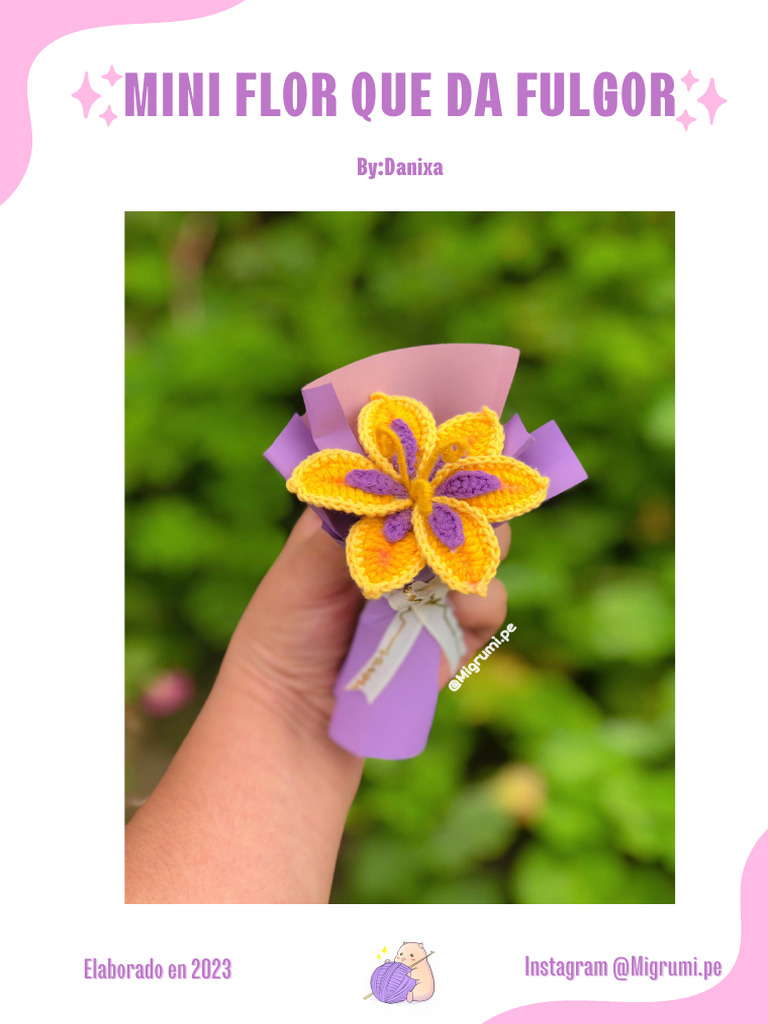 Patrón Mini Flor Que Da Fulgor | PDF