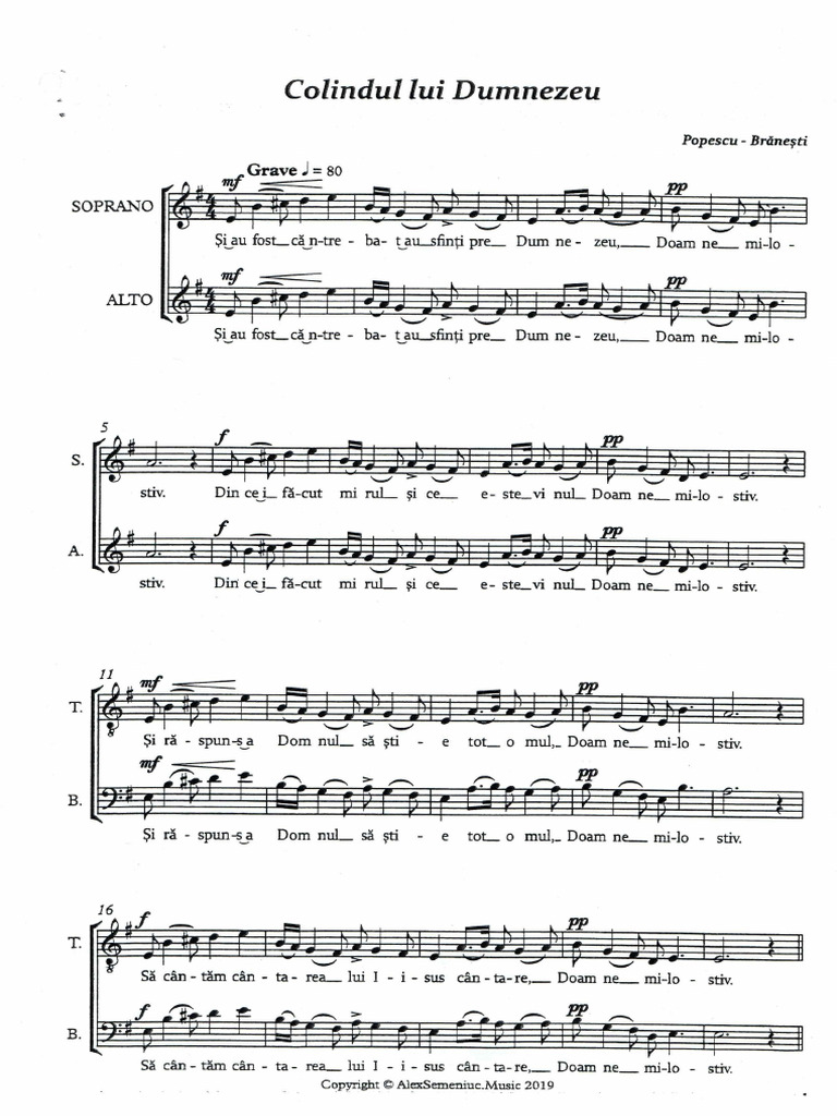 Colindul lui Dumnezeu | PDF