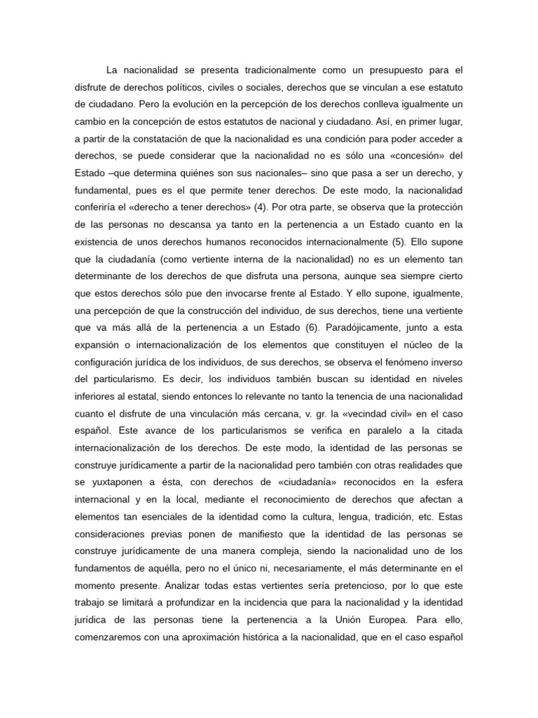 Identidad y Nacionalidad, Constrcccion de La Cuidadania | PDF ...