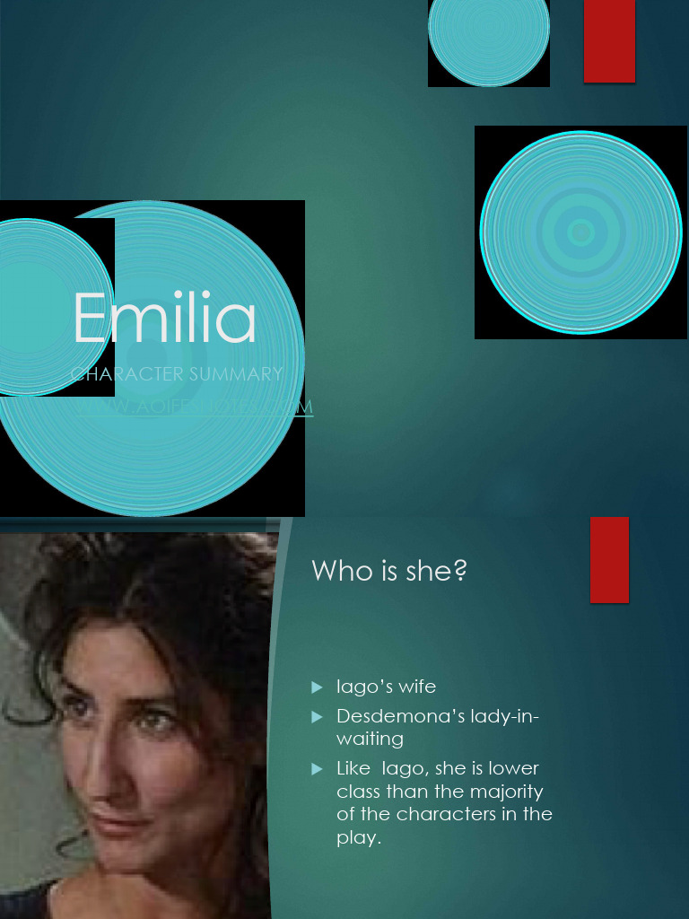 Othello - Character of Emilia - Slideshow | PDF | Othello | Iago