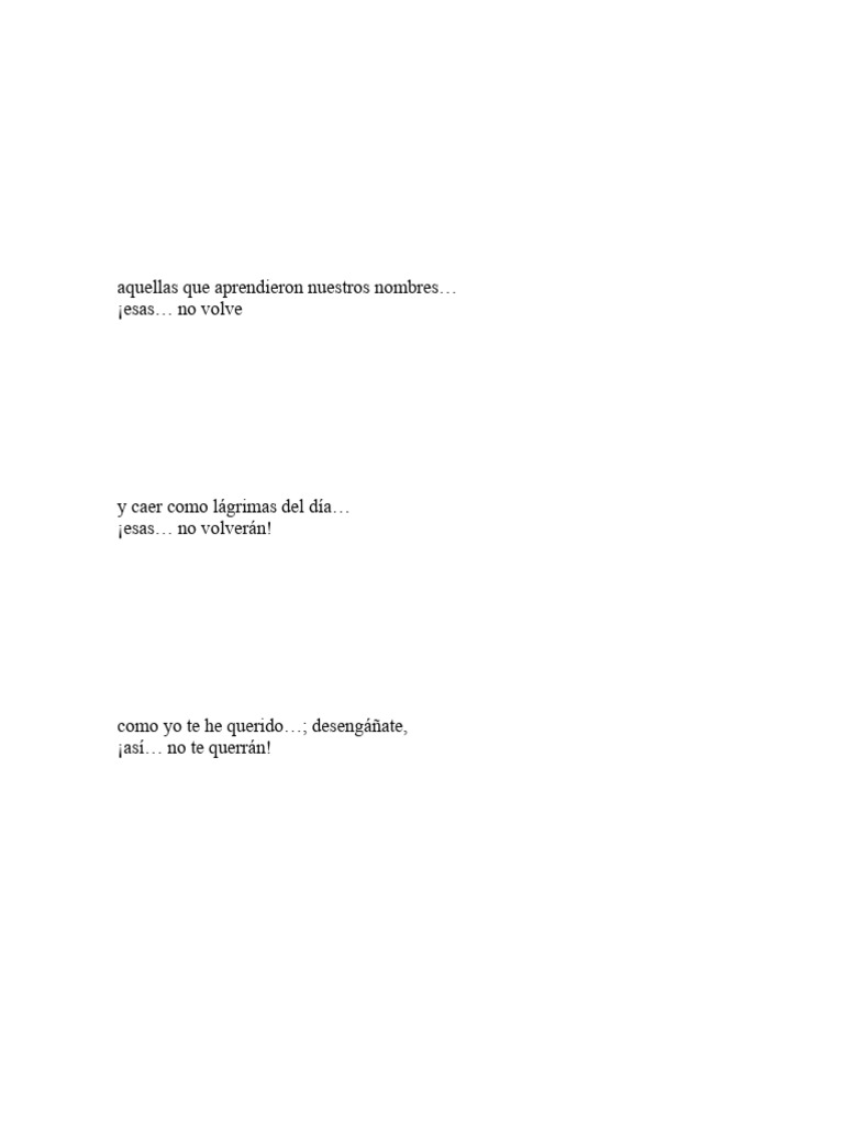 Volverán las oscuras golondrinas | PDF