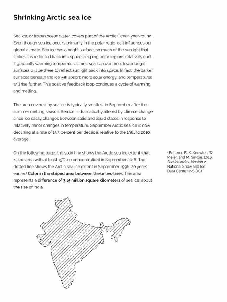 CCCB Shrinking Arctic Sea Ice | PDF