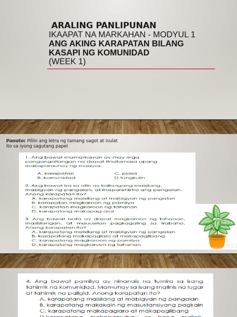 Ap Modyul 1 Q 4 | PDF