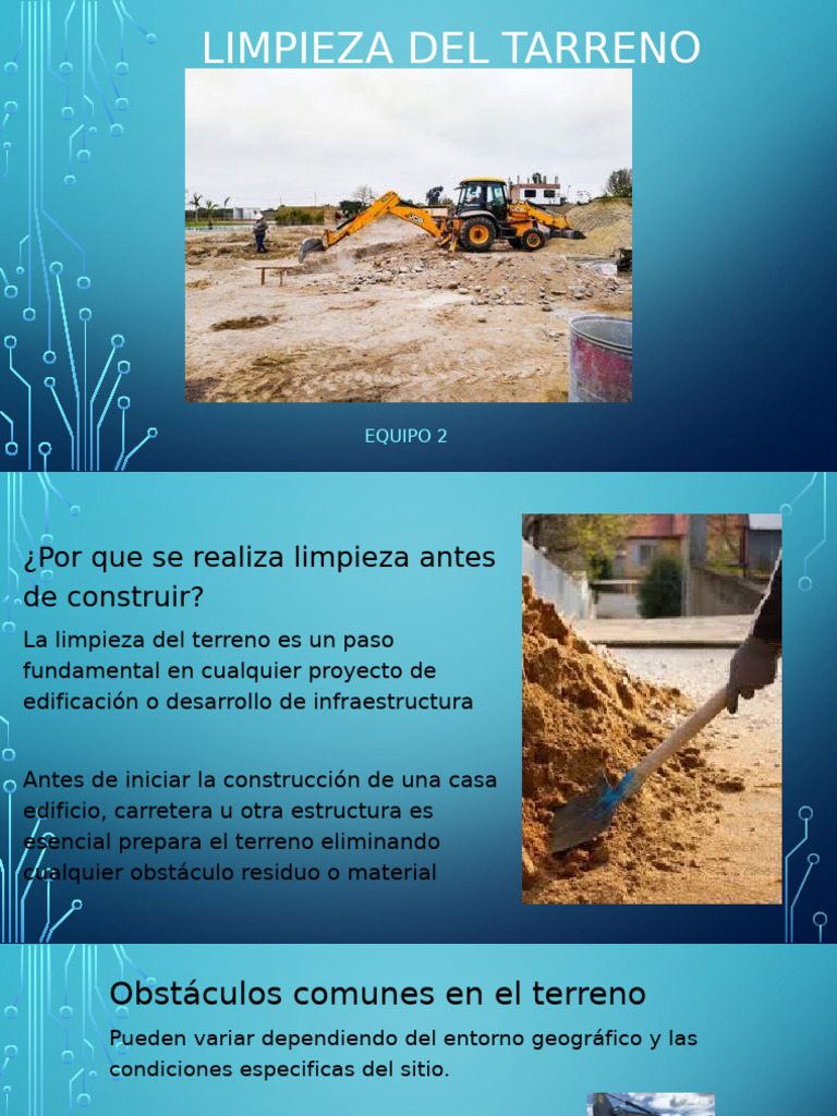 Limpieza Del Tarreno | PDF