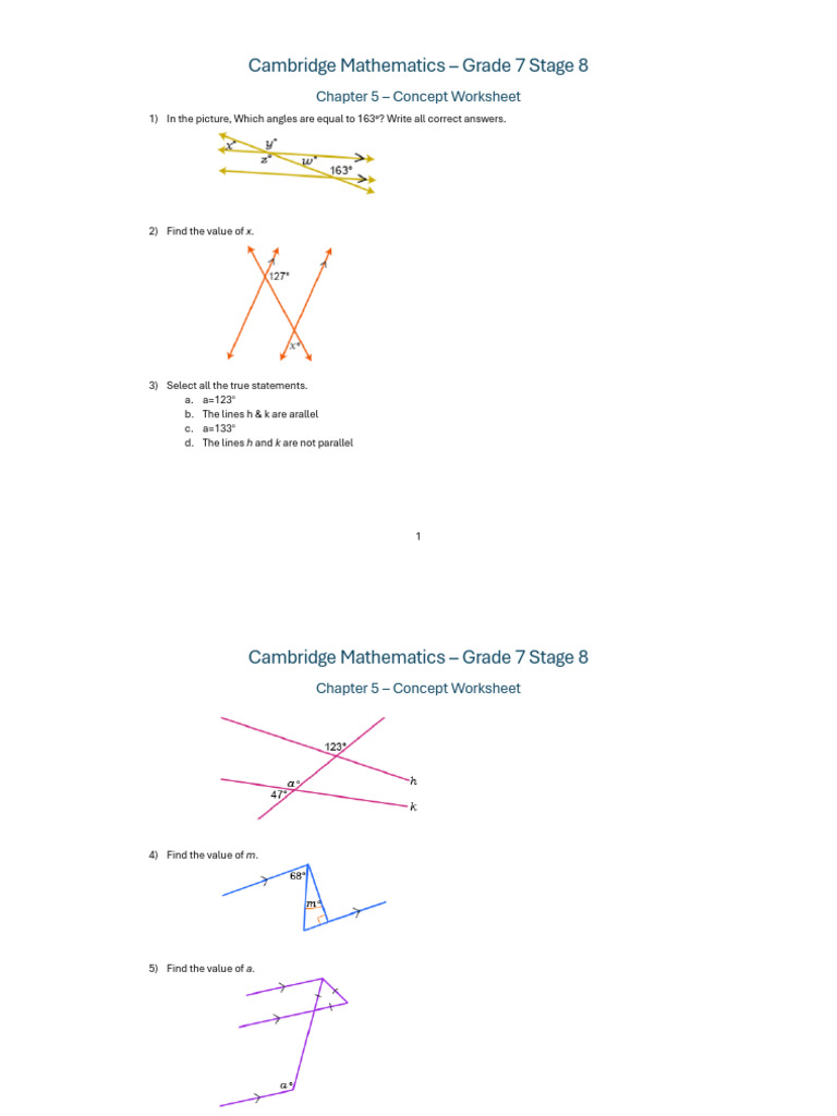 Chapter 5 Additional Worksheet | PDF | Triangle | Perpendicular
