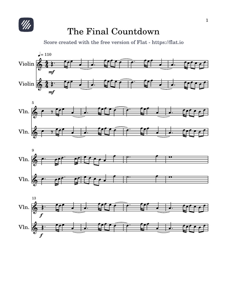 The Final Countdown | PDF