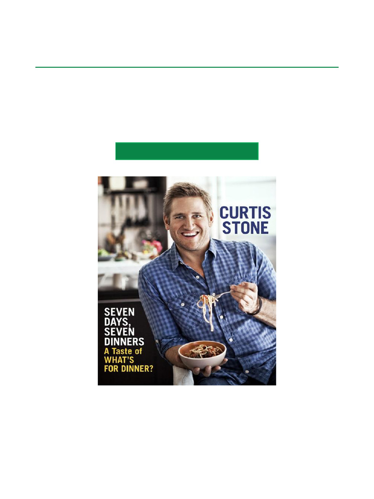 Buy Seven Days, Seven Dinners A Taste of What's For Dinner? (E SHORT) A ...