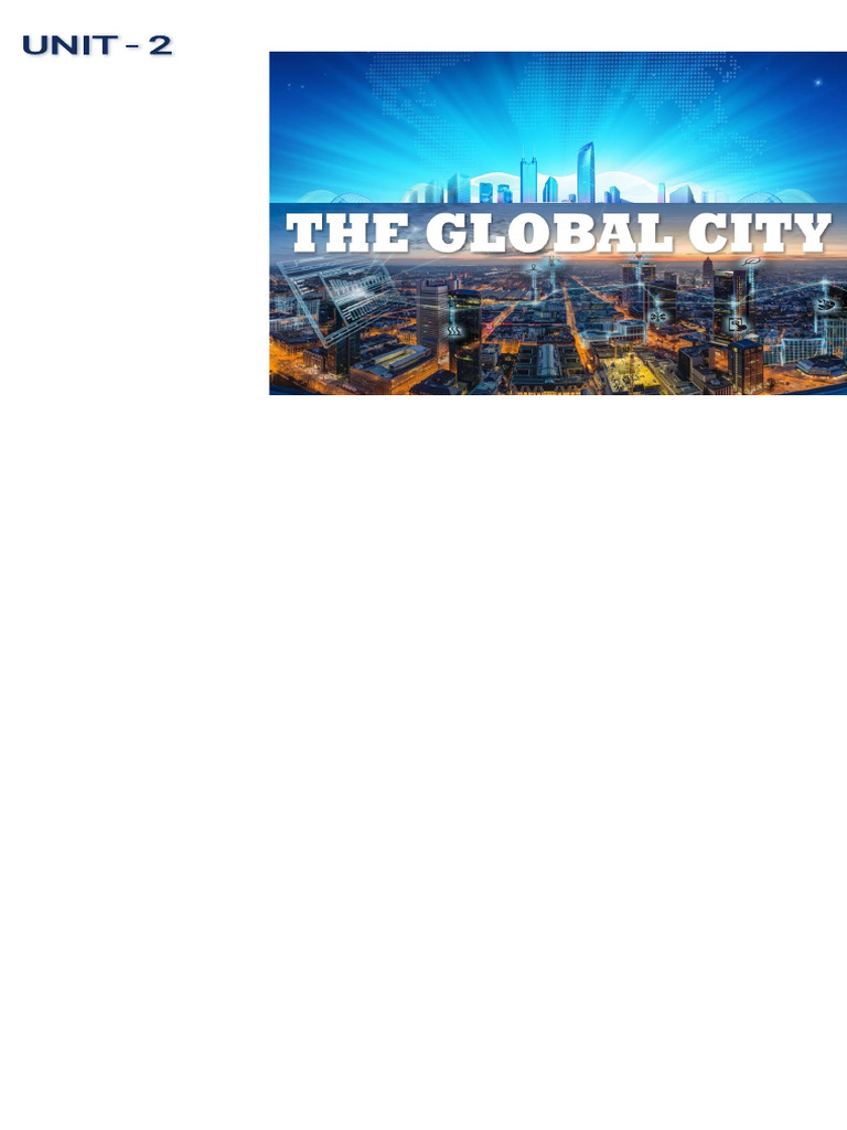 Unit 2 Lesson 8 The Global City | PDF | Zürich | Vienna
