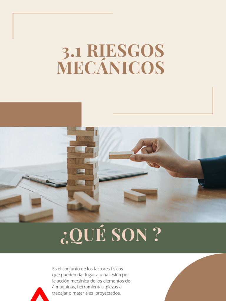 Riesgos Mecánicos y Prevención Laboral | PDF