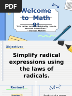 Law of Radical | PDF | Mathematics