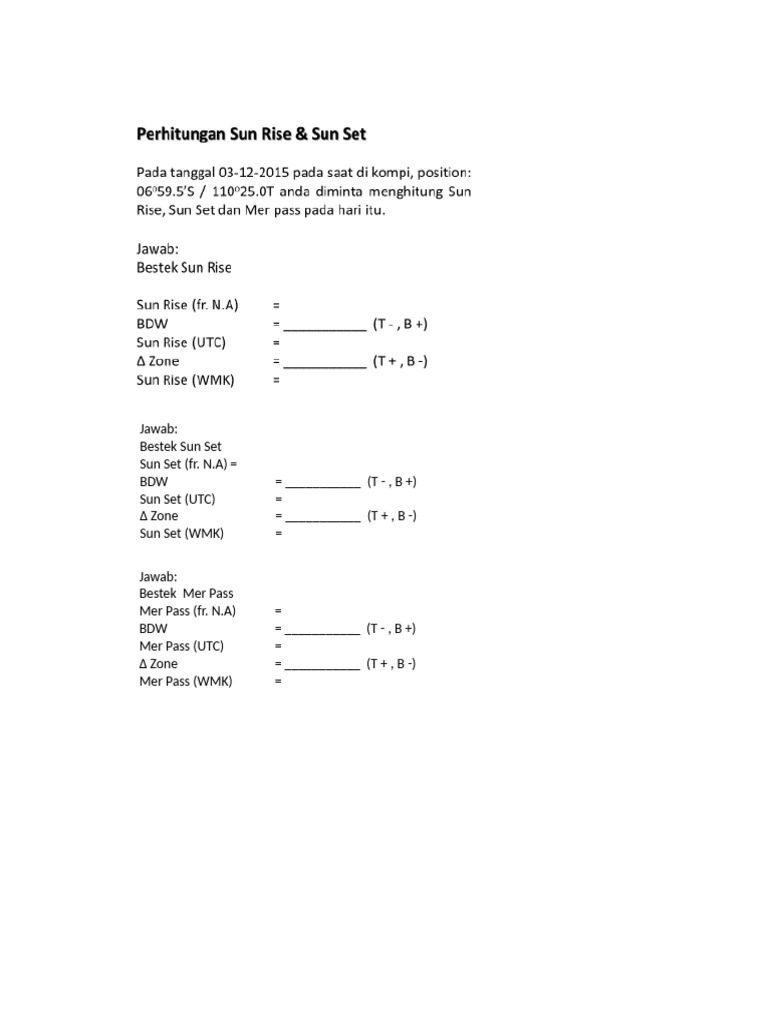 Sun Rise N Sun Set | PDF