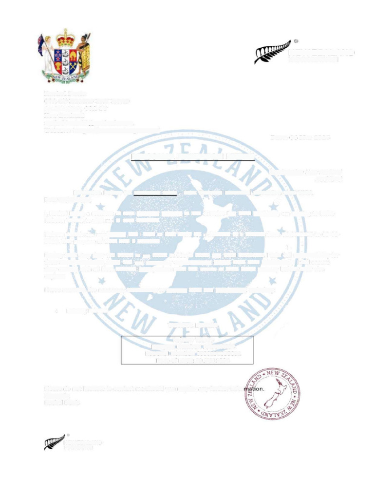 New Zealand E-Entry Visa Invitation Letter | PDF