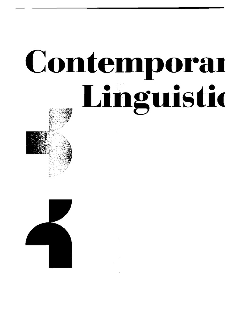 Contemporary Linguistics An Introduction by William OGrady, John ...