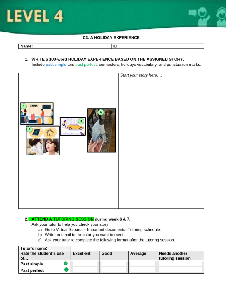 C3. A Holiday Experience | PDF