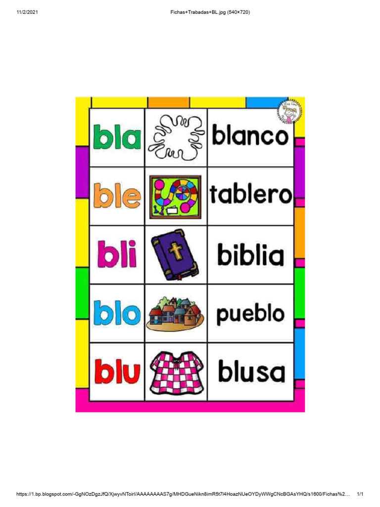 Fichas Trabadas BL | PDF