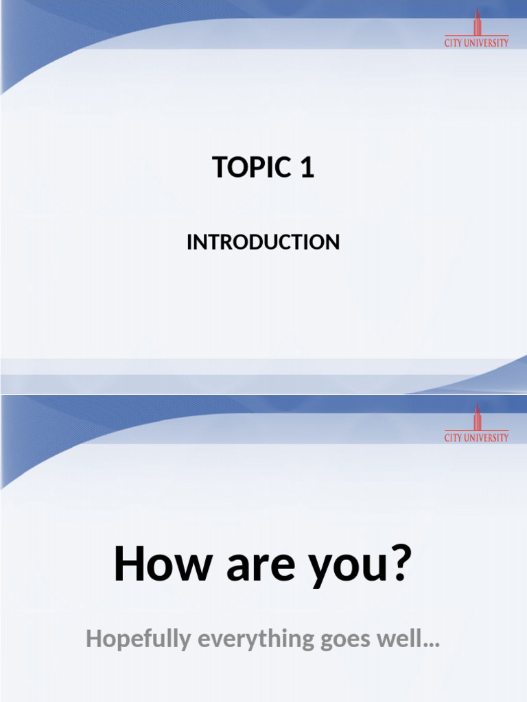TOPIC 1 - Introduction | PDF | Quantitative Research | Qualitative Research