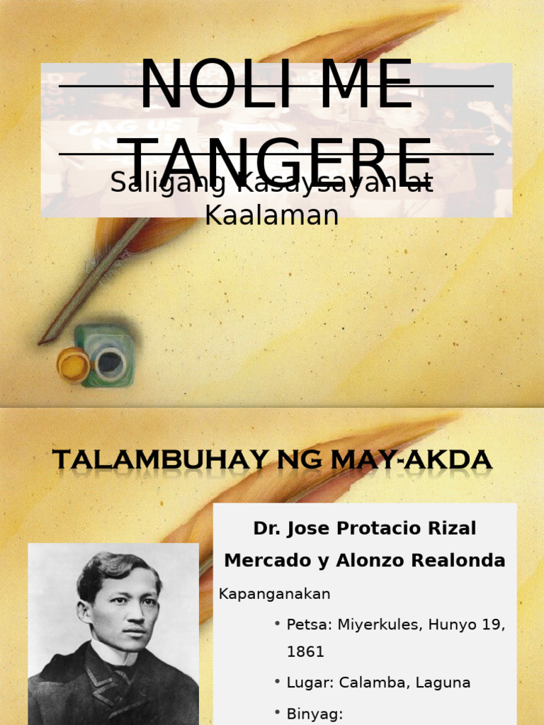 Rizal Kasaysayan NG Noli | PDF
